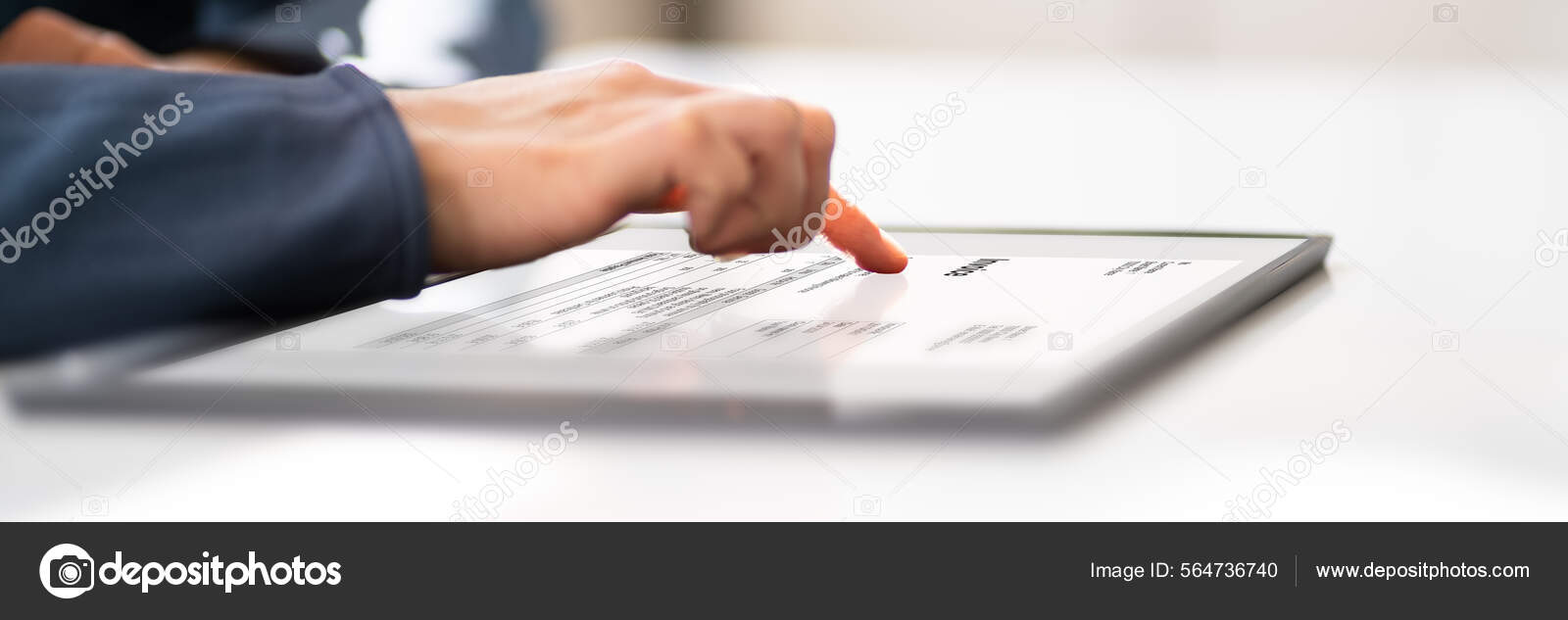 Chartered Accountant Invoice Tablet Office — Stock Photo © AndreyPopov ...