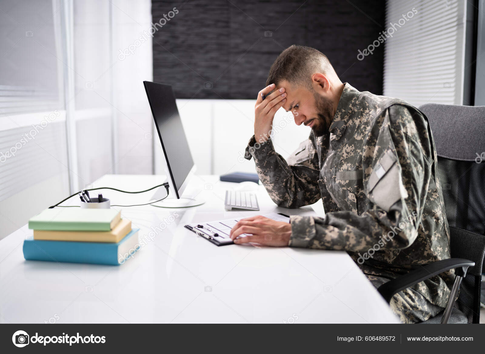 Frustrated College Student Computer