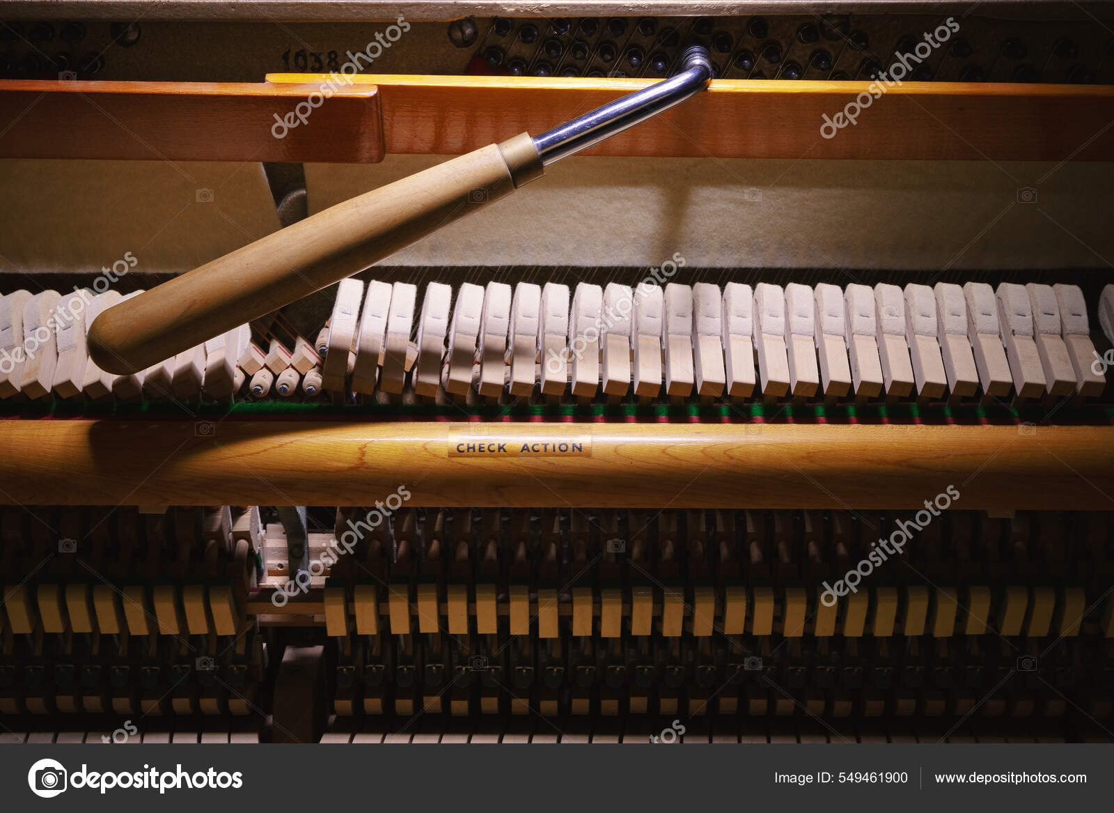 Service Fine Tuning Upright Piano Stock Photo by ©krsmanovic 549461900
