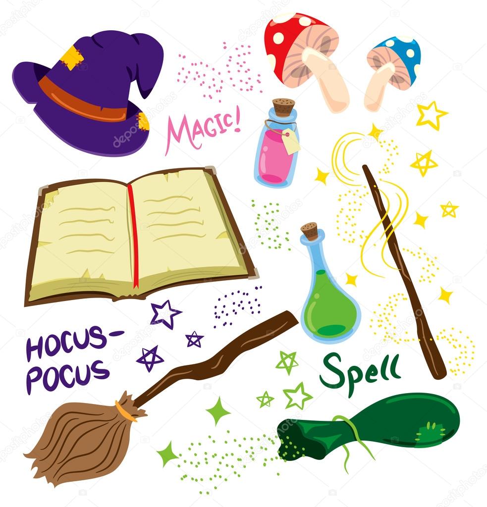 Magic cartoon set — Stock Vector © mhatzapa #13289379