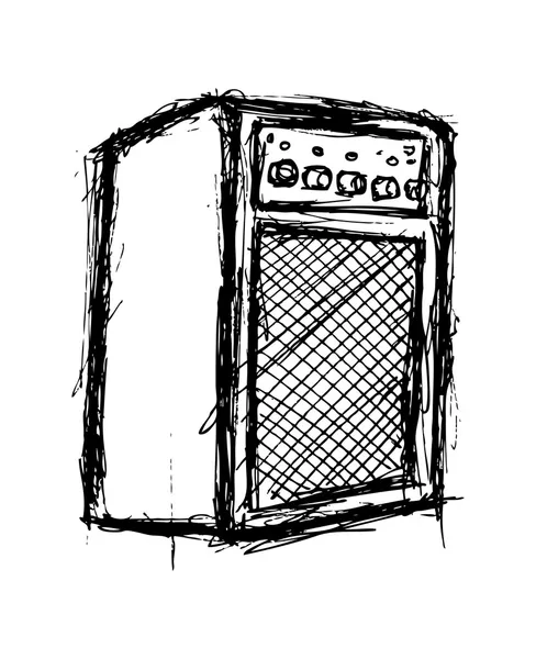 55 Guitar amp sketch Vectors, Royalty-free Vector Guitar amp sketch ...