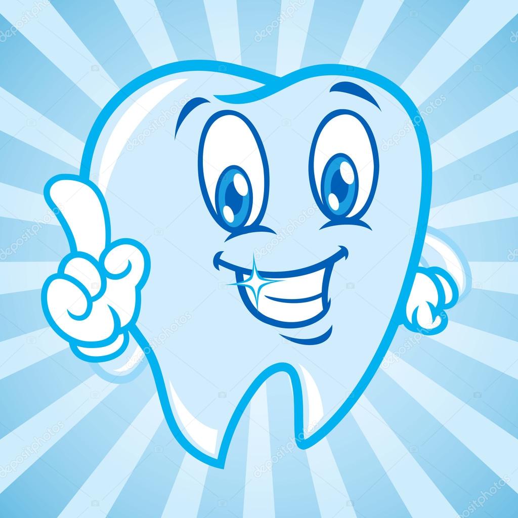 Cartoon tooth with background Stock Vector Image by ©mhatzapa #38204865