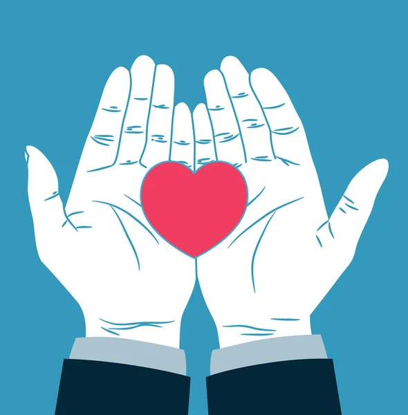 Hand giving heart symbol Stock Vector Image by ©mhatzapa #38212473