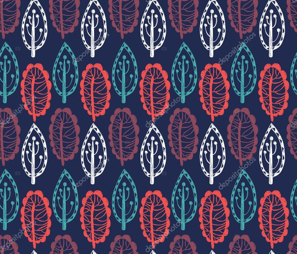 Beautiful leaf pattern Stock Vector Image by ©mhatzapa #38213211