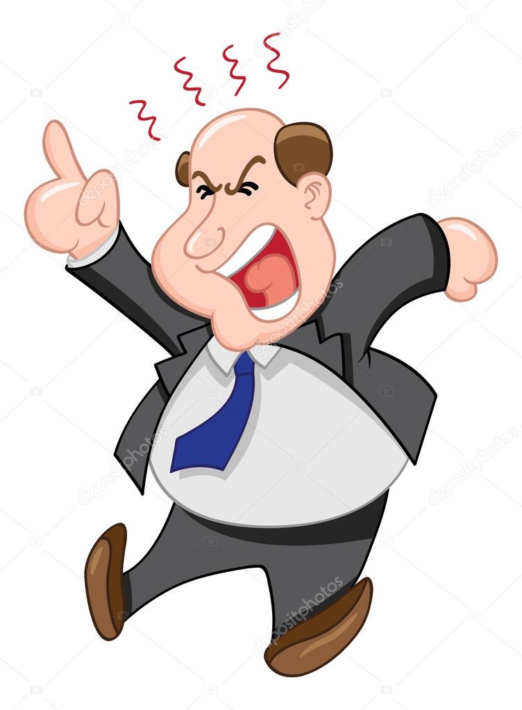Cartoon angry boss Stock Vector by ©mhatzapa 38218559 Cartoon angry boss Stock Vector by ©mhatzapa 38218559