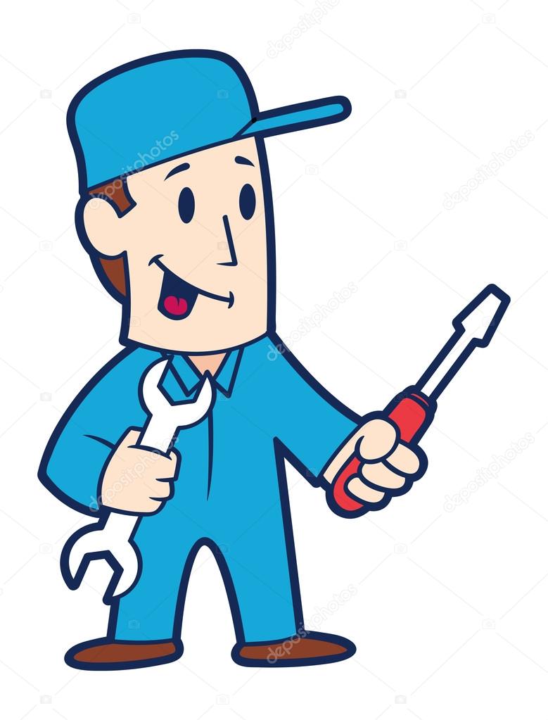 Cartoon repairman Stock Vector Image by ©mhatzapa #38220251