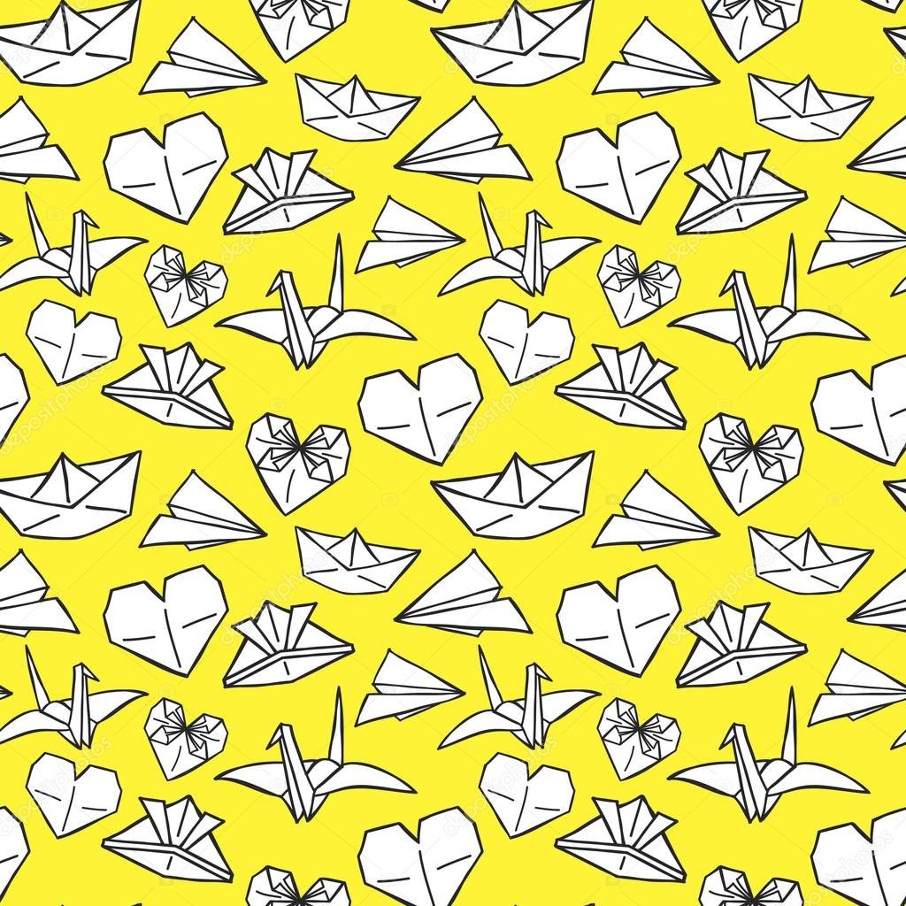 Origami seamless background Stock Vector by ©mhatzapa 38222545