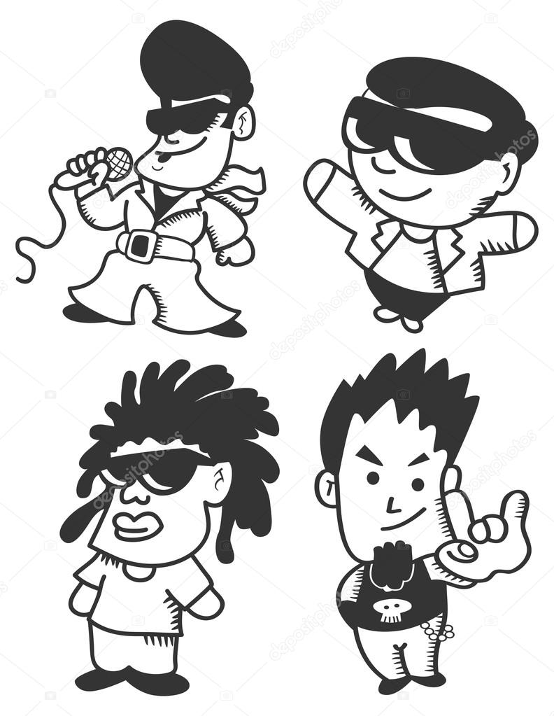 Singer cartoon Stock Vector Image by ©mhatzapa #38230277