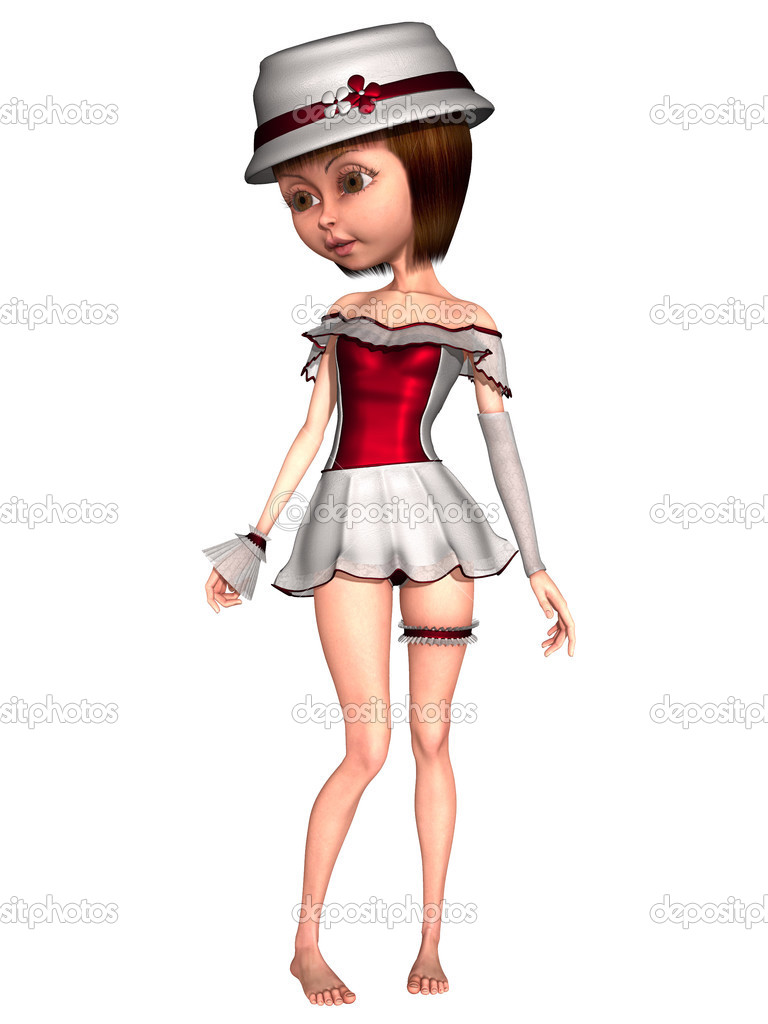 Female Toon Figure — Stock Photo © Digitalstudio #48308269