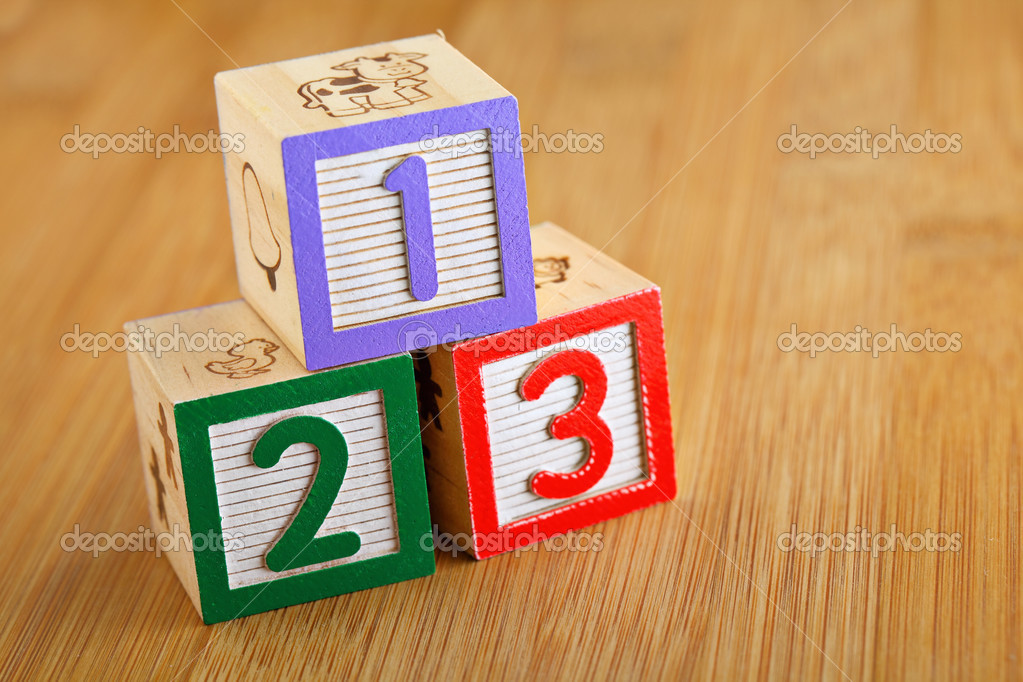 123 wooden alphabet block Stock Photo by ©leungchopan 24137131