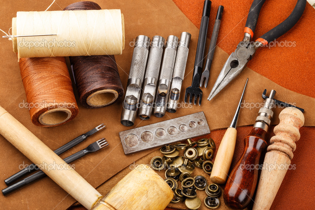 Craft tool for leather accessories — Stock Photo © leungchopan #29419413