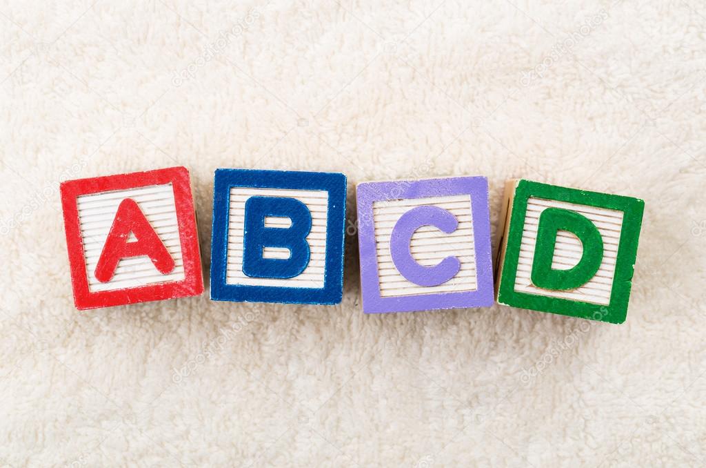ABCD toy block — Stock Photo © leungchopan #38284599