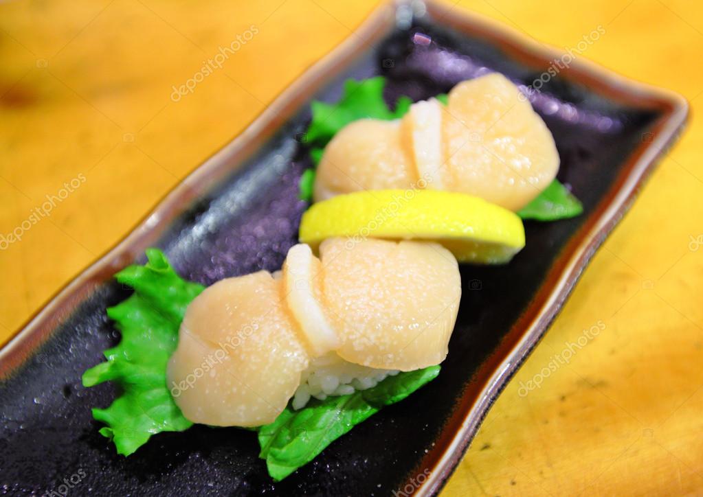 Scallop sushi Stock Photo by ©leungchopan 41081999