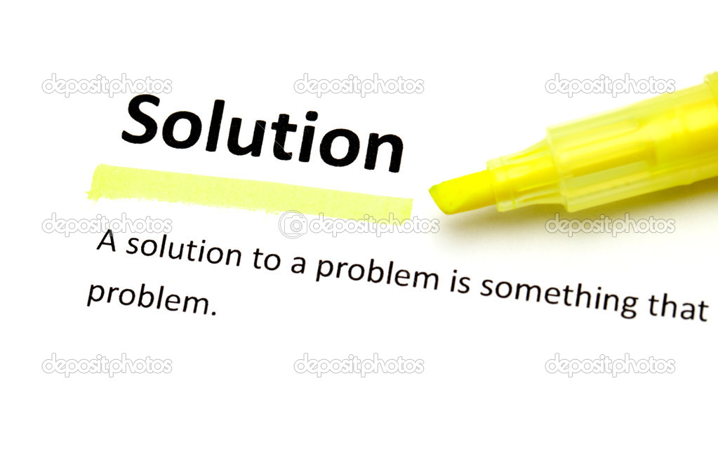 Definition of solution Stock Photo by ©leungchopan 41970259