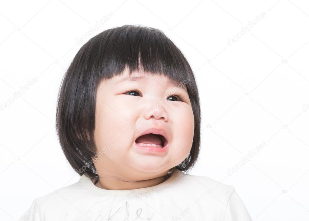 Asian small girl crying — Stock Photo © leungchopan #44002791