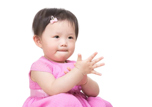 Asian Baby clapping hands — Stock Photo © leungchopan #42885827