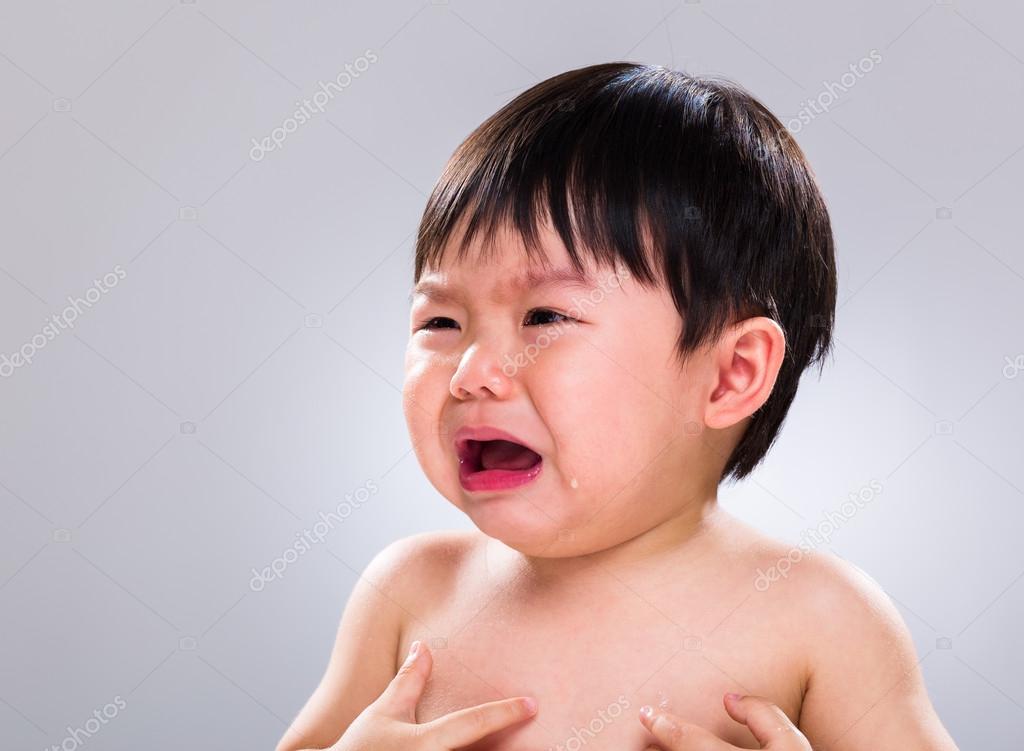 Little boy has skin problem — Stock Photo © leungchopan #46855861