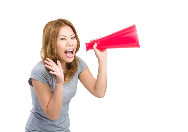 Woman shout with megaphone Images, Royalty-free Stock Woman shout with ...