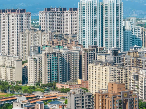 Top view of the city in Linkou district in New Taipei City of Taiwan ...