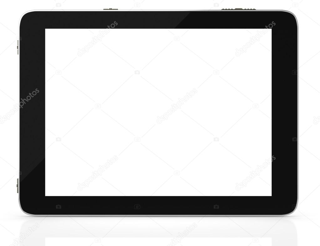 Tablet computer with blank screen — Stock Photo © AleksVF #13187257