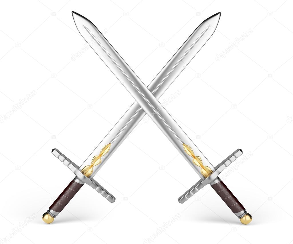 Crossed Roman Swords