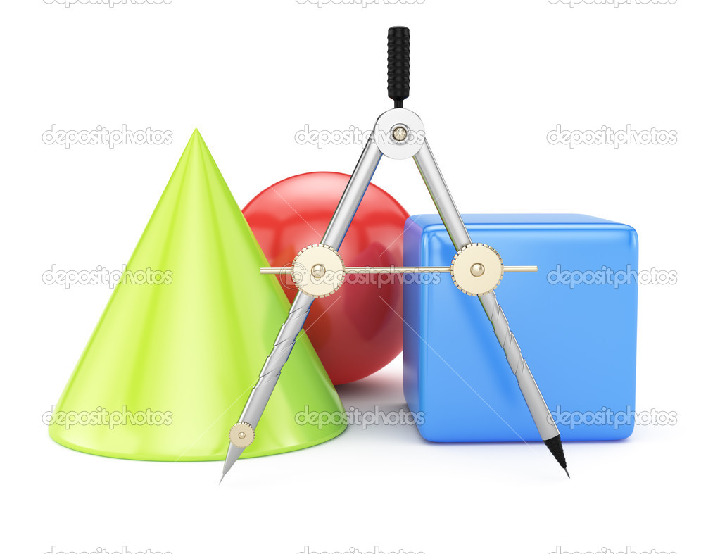 Compasses and geometric shapes Stock Photo by ©AleksVF 45145925