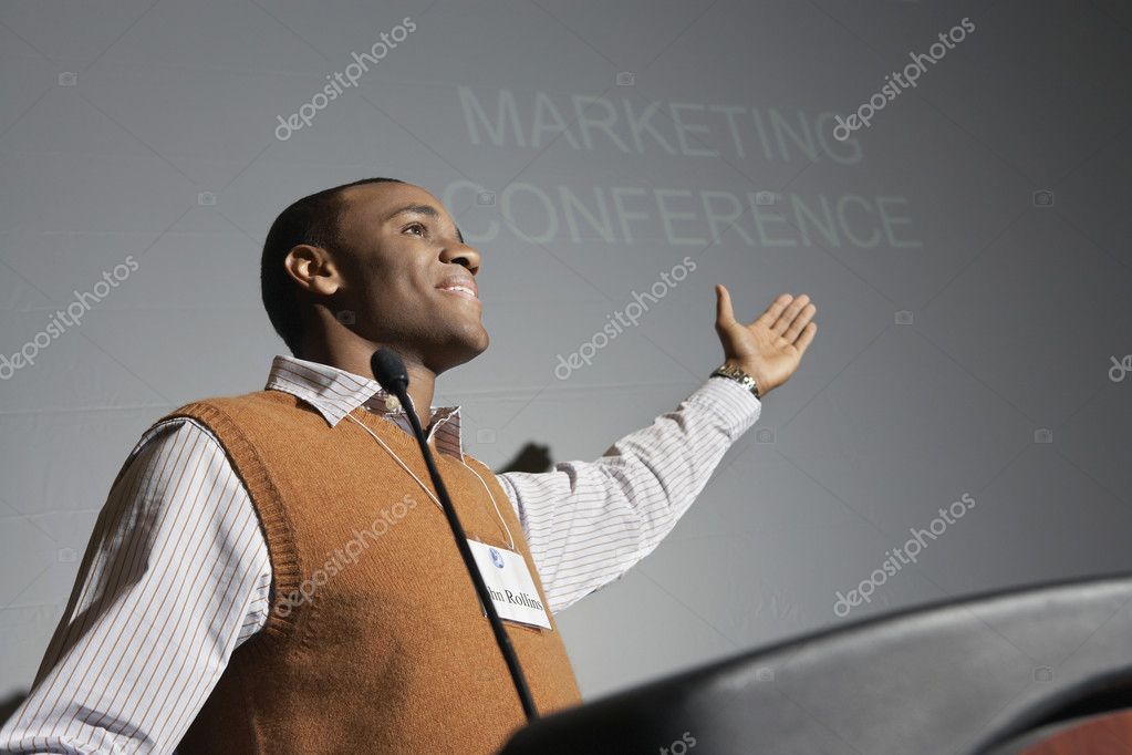 Businessman Giving Presentation — Stock Photo © londondeposit #21796399 Businessman Giving Presentation — Stock Photo © londondeposit #21796399