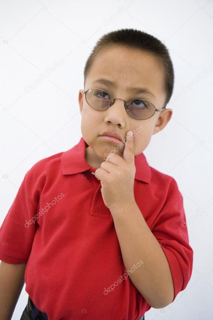 Little Boy Thinking — Stock Photo © londondeposit #21971853
