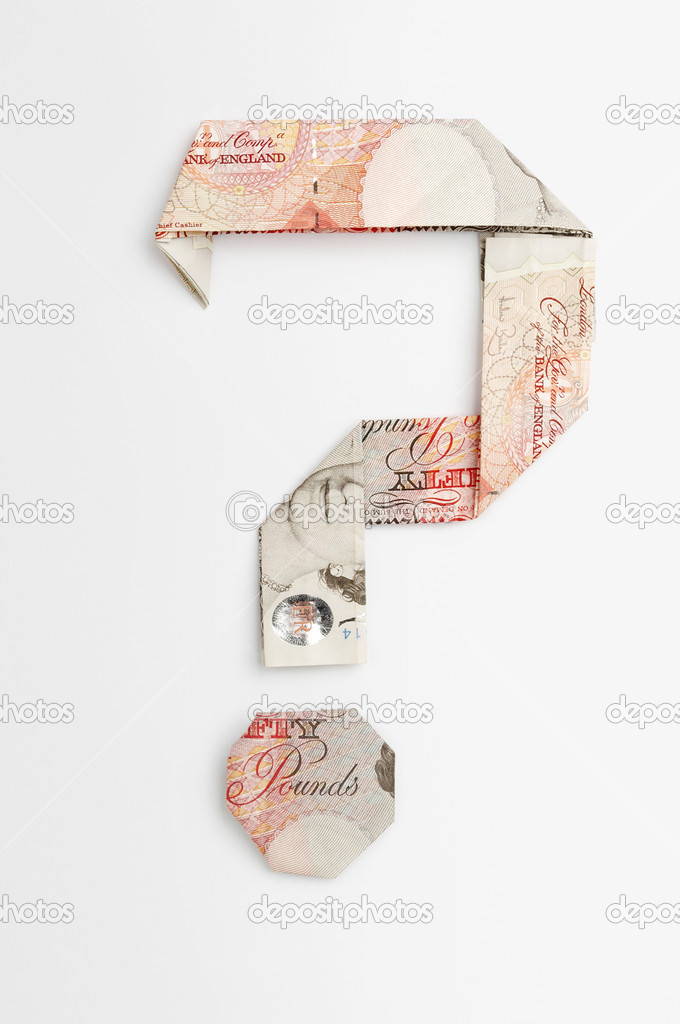 Question Mark Made Of Pound Notes Stock Photo by ©londondeposit 21975023