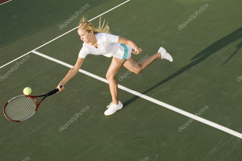 Tennis Player with Ball Stock Photo by ©londondeposit 33806249