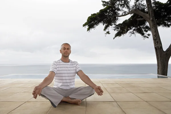 Man Meditating - Stock Image - Everypixel