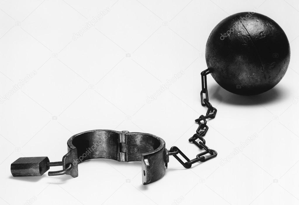 Ball and chain — Stock Photo © londondeposit #33849569