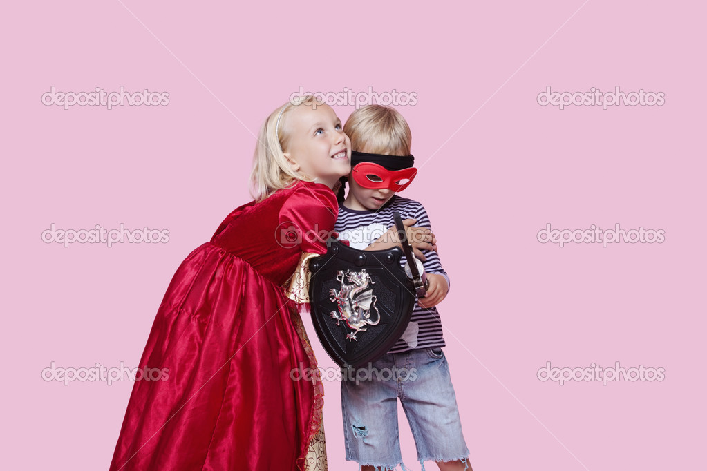 Princess hugging her hero — Stock Photo © londondeposit #33982149