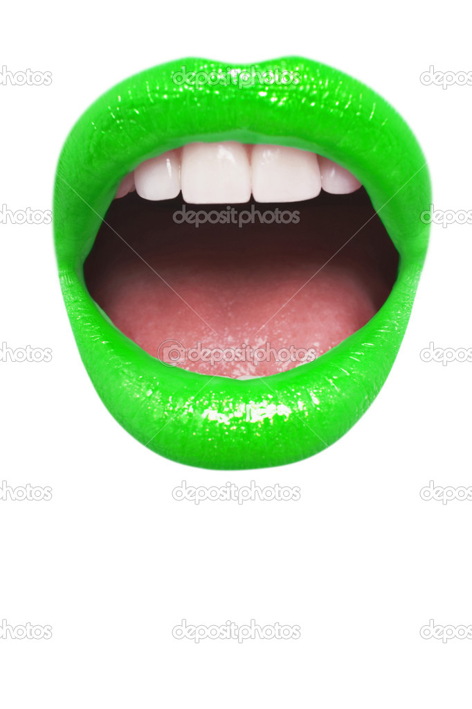 Neon Green Lipstick