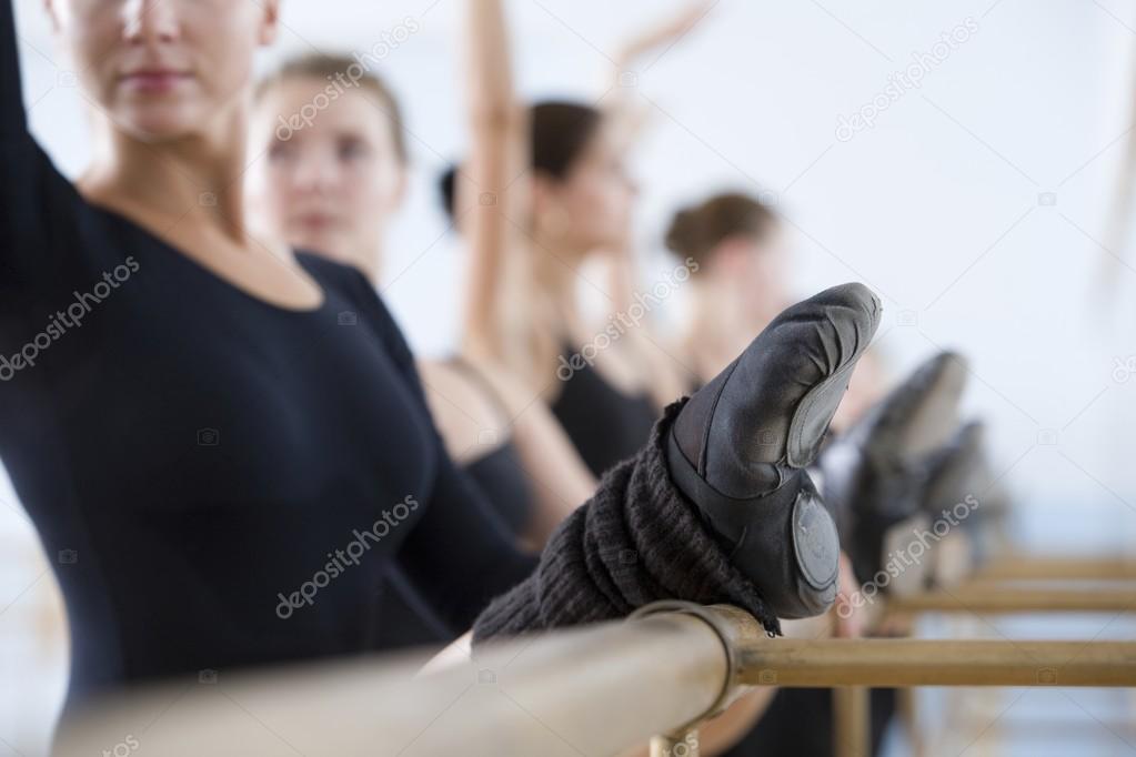 Female ballet dancers practice — Stock Photo © londondeposit #33996549