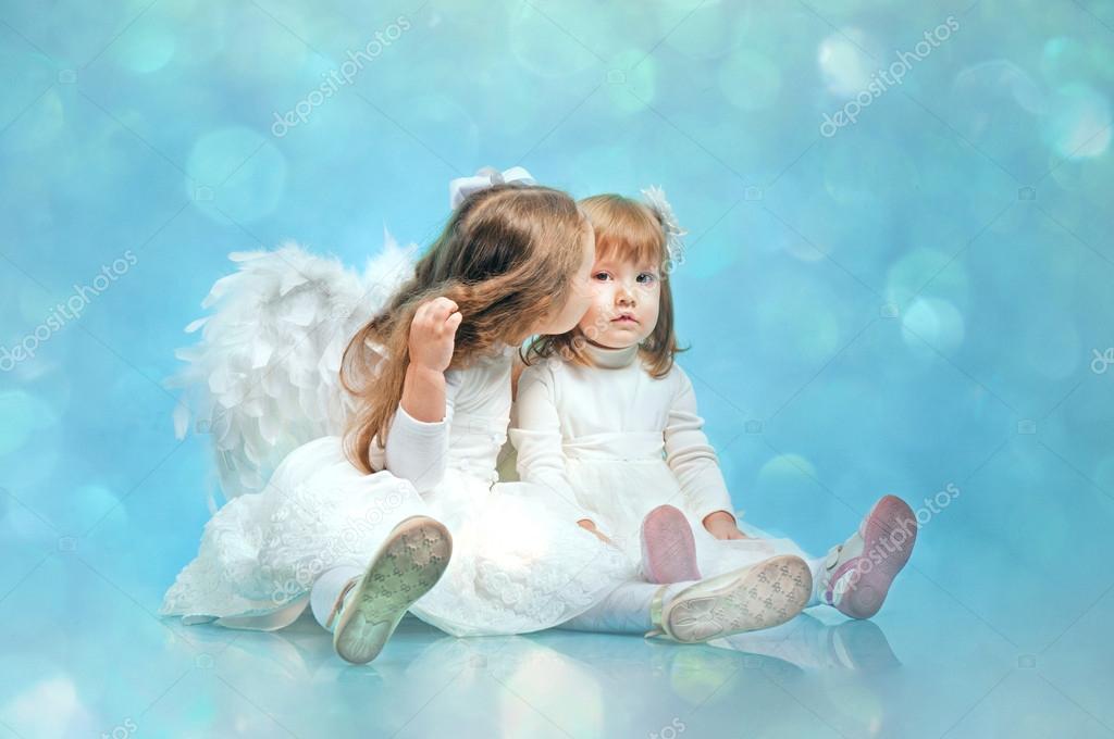 Angels photoshoot | Cute little angels — Stock Photo © foreverbluebird ...