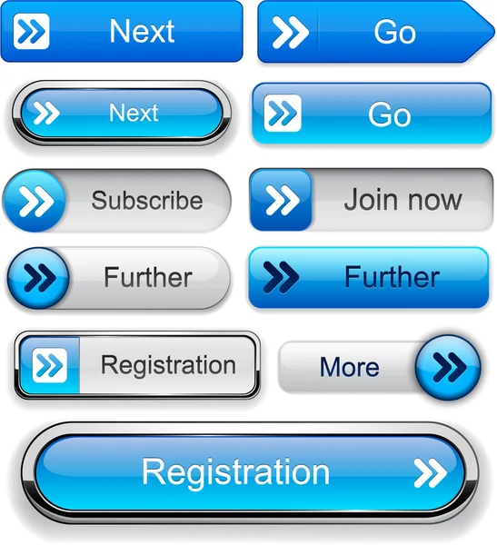 Play high-detailed modern buttons. Stock Vector Image by ©Maxborovkov ...