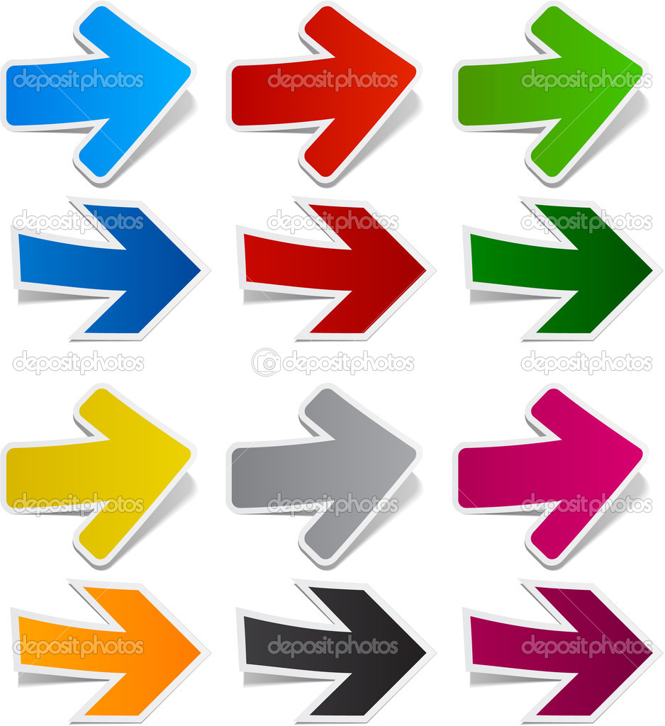 Paper arrows. Stock Vector by ©Maxborovkov 26526815