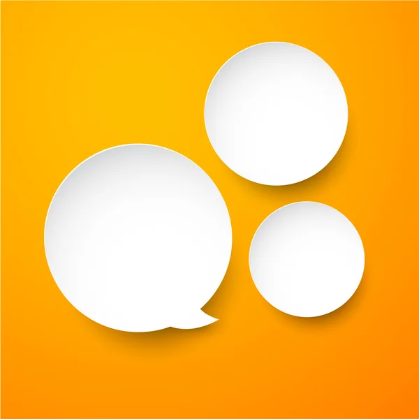 Paper white round speech bubbles. Stock Vector Image by ©Maxborovkov ...