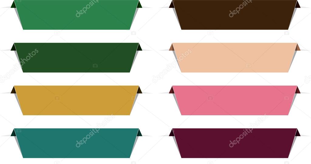 Color paper labels. Stock Vector Image by ©Maxborovkov #31097039