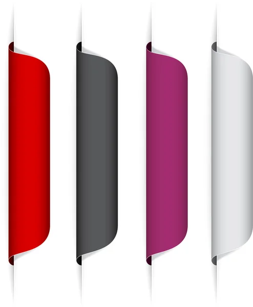 Color paper labels. Stock Vector Image by ©Maxborovkov #31097039