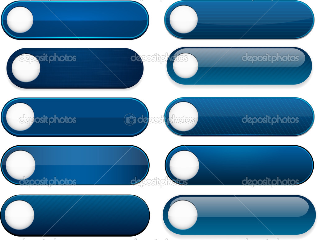 Dark Blue Rectangle Button