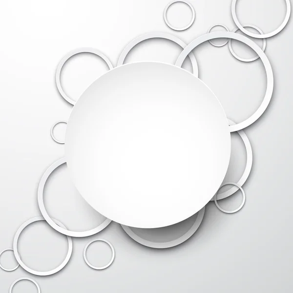 Paper white circles. — Stock Vector © Maxborovkov #22227725