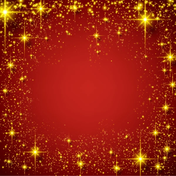 Christmas red starry background. — Stock Vector © Maxborovkov #35783719