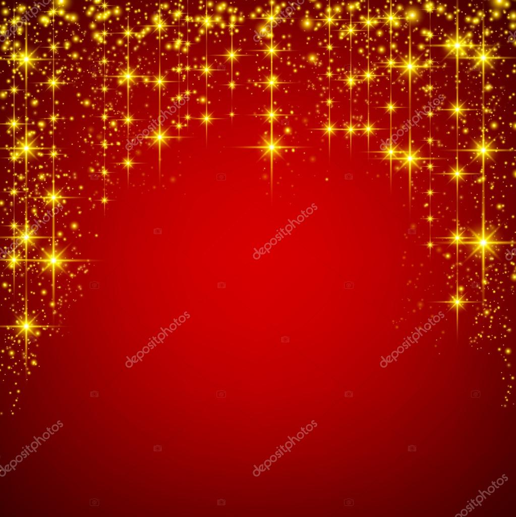 fond étoilé de Noël rouge — Image vectorielle Maxborovkov © #35783495