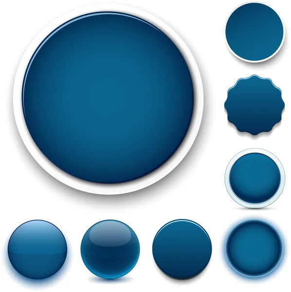 Dark blue icons Vector Art Stock Images | Depositphotos