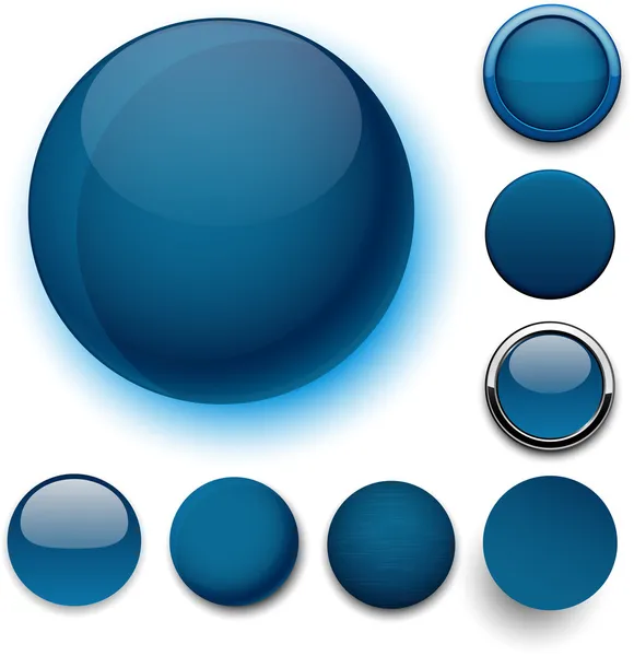 Dark blue icons Vector Art Stock Images | Depositphotos