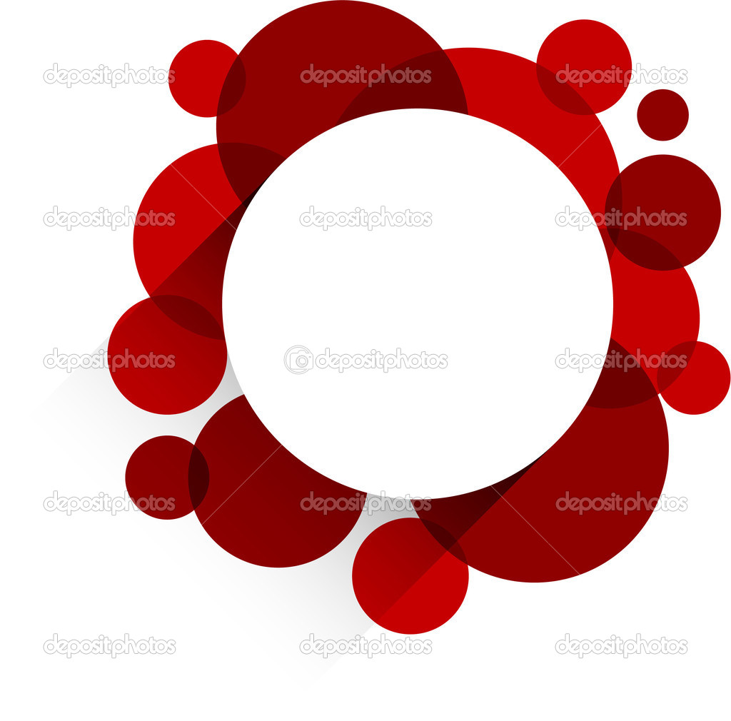 White paper label over red bubbles. Stock Vector Image by ©Maxborovkov ...