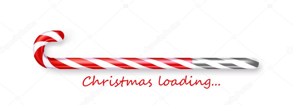 Progress bar with candy cane Vector Art Stock Images | Depositphotos
