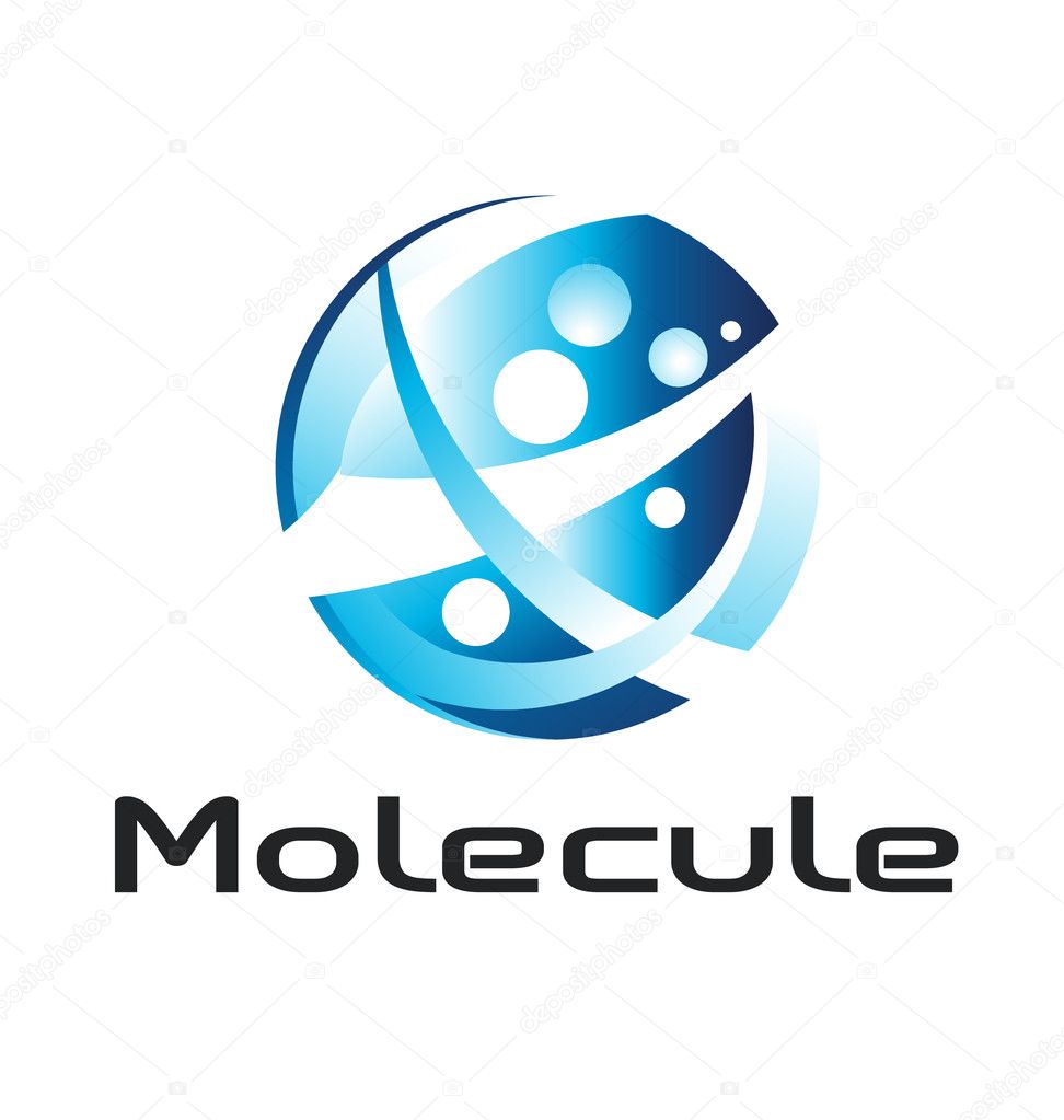 Molecule logo — Stock Vector © deskcube #17418433
